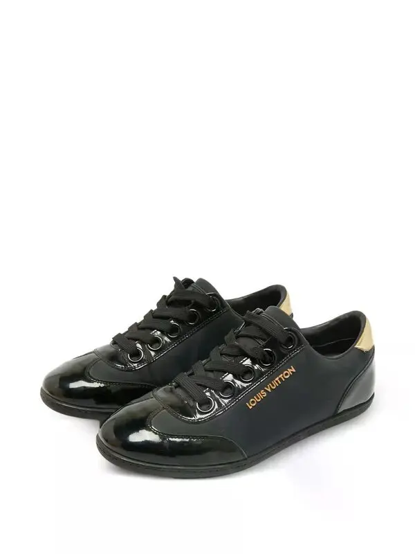 LOUIS VUITTON Pulse Patent Leather Sneakers - Black