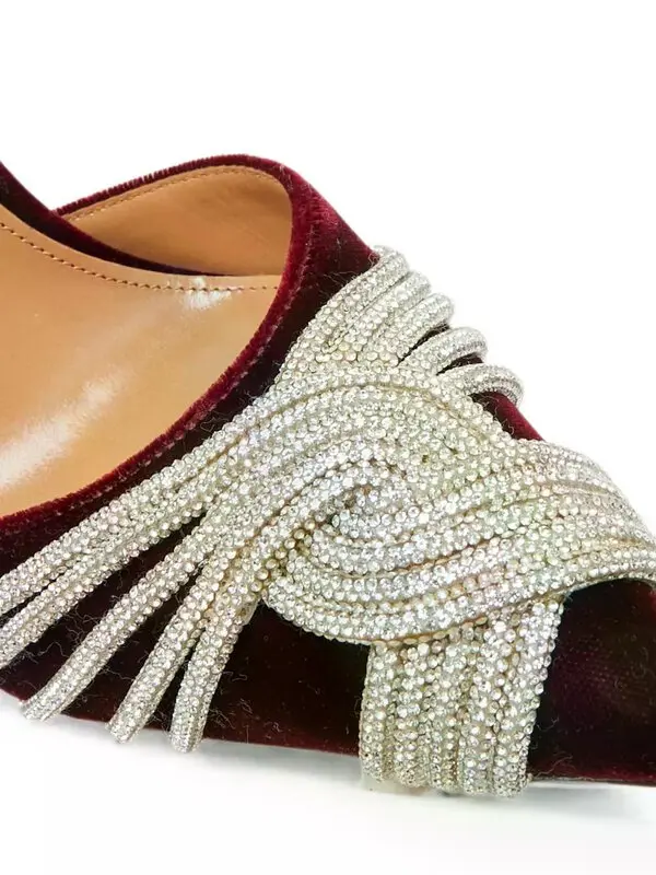 AQUAZZURA Gatsby Embellished Slingback Pumps