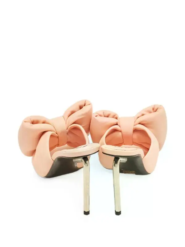 Off-White Padded Bow Heeled Sandals