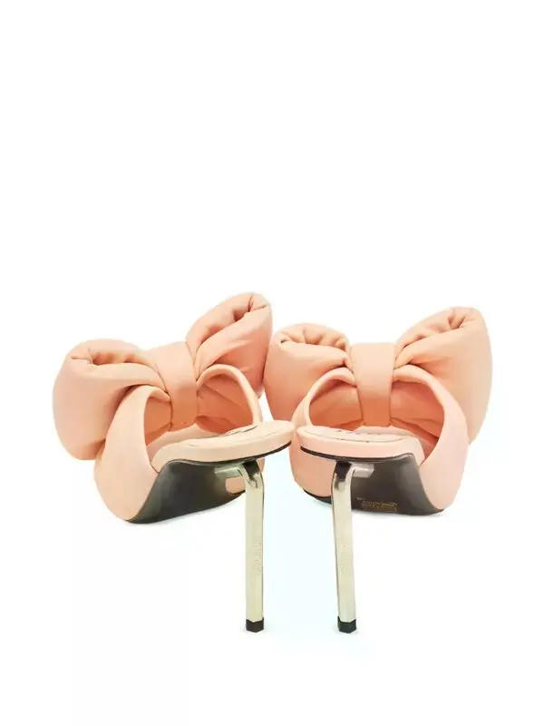 Off-White Padded Bow Heeled Sandals