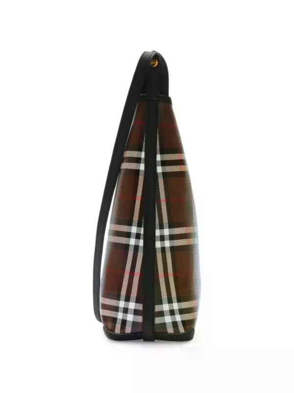 Burberry Small Check Shoulder Bag - Brown