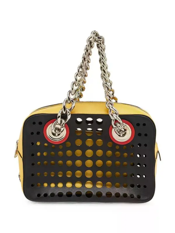 Prada Perforated Shoulder Bag