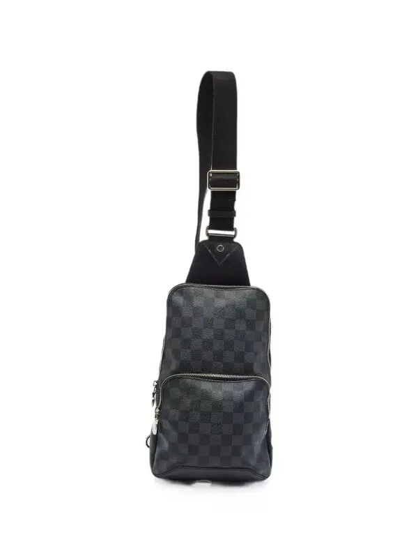 LOUIS VUITTON Damier Graphite Avenue Backpack - Black