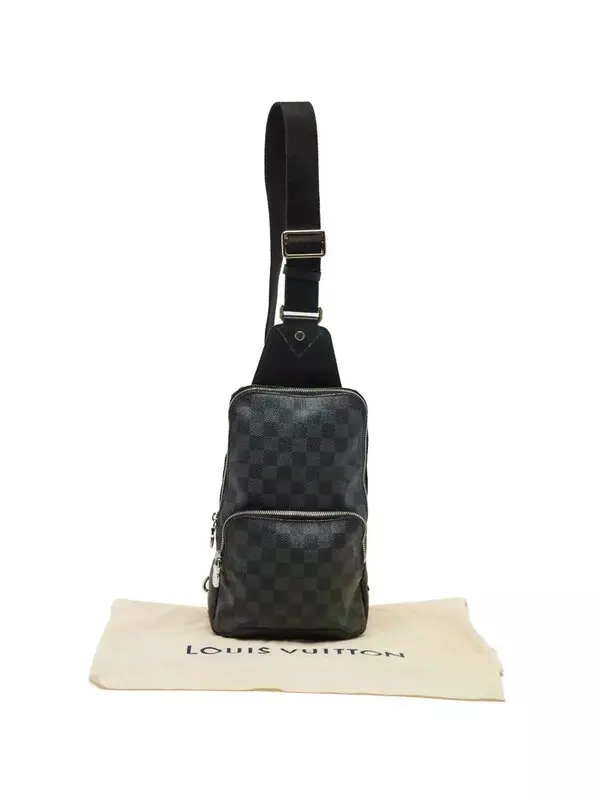 LOUIS VUITTON Damier Graphite Avenue Backpack - Black