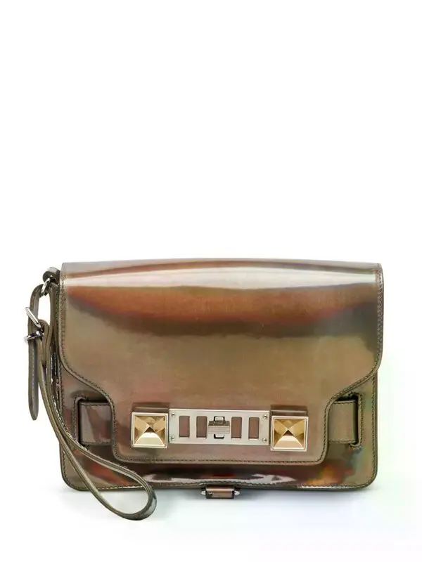 Proenza Schouler Medium Ps11 Metallic Holographic Clutch Bag