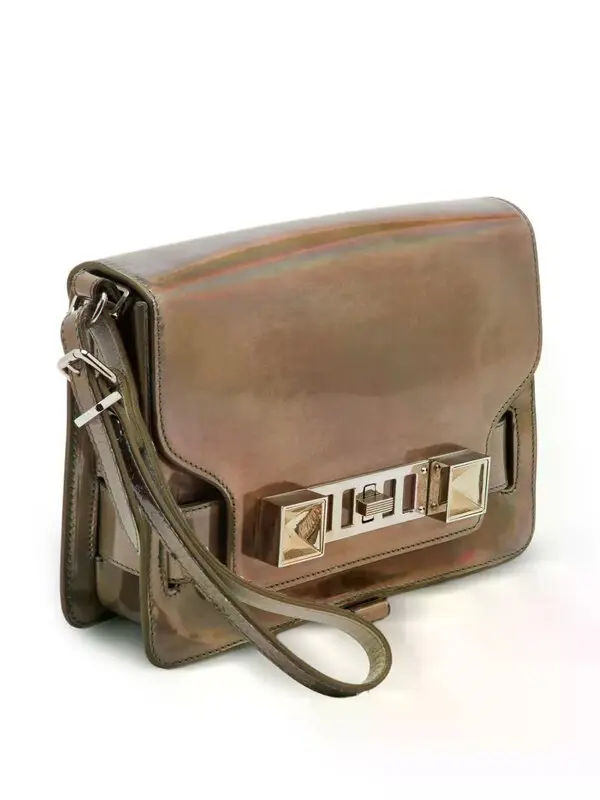 Proenza Schouler Medium Ps11 Metallic Holographic Clutch Bag