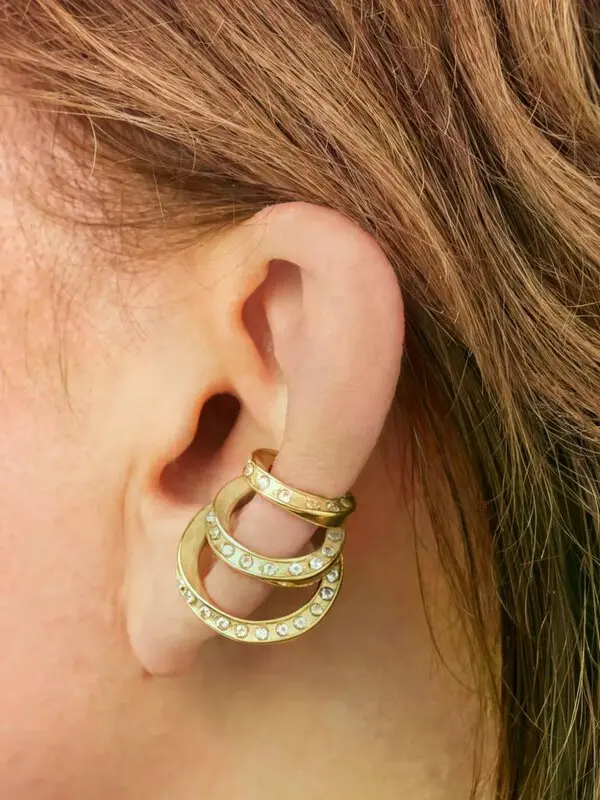YPARIS Ridley Star Cubic Zirconia Ear Cuff