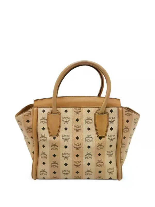 Mcm Visetos Monogram Tote Bag