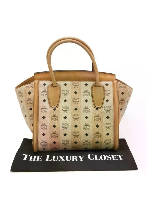 Mcm Visetos Monogram Tote Bag