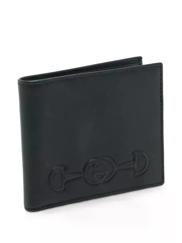 Gucci Interlocking G Horsebit Bifold Wallet - Black