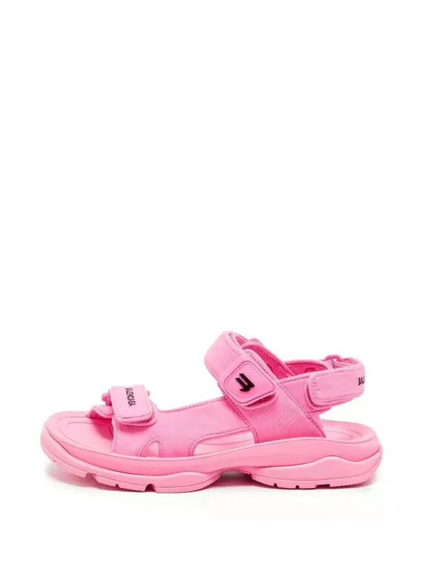 Balenciaga Tourist Touch-strap Sandals - Pink