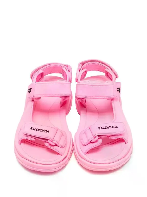 Balenciaga Tourist Touch-strap Sandals - Pink