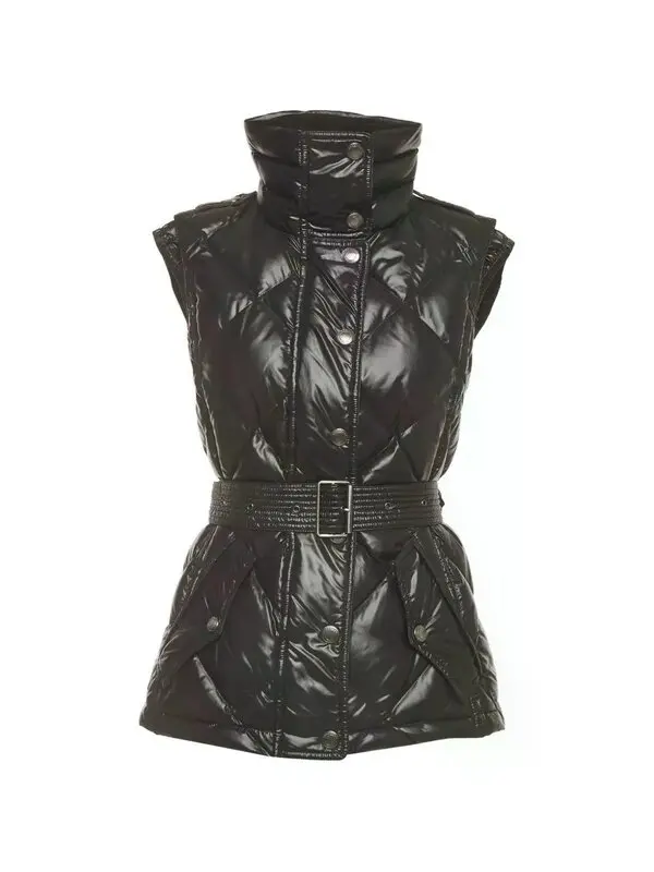 Burberry Diamond-quilted Belted Vest