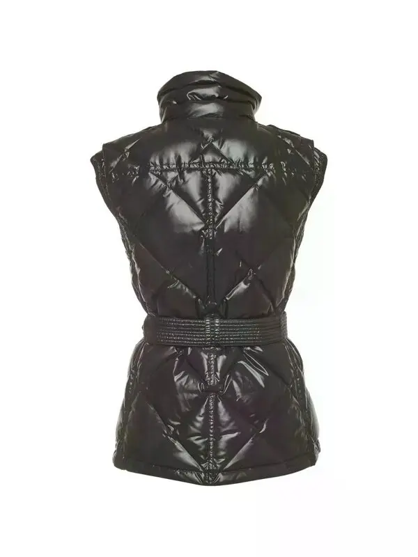 Burberry Diamond-quilted Belted Vest
