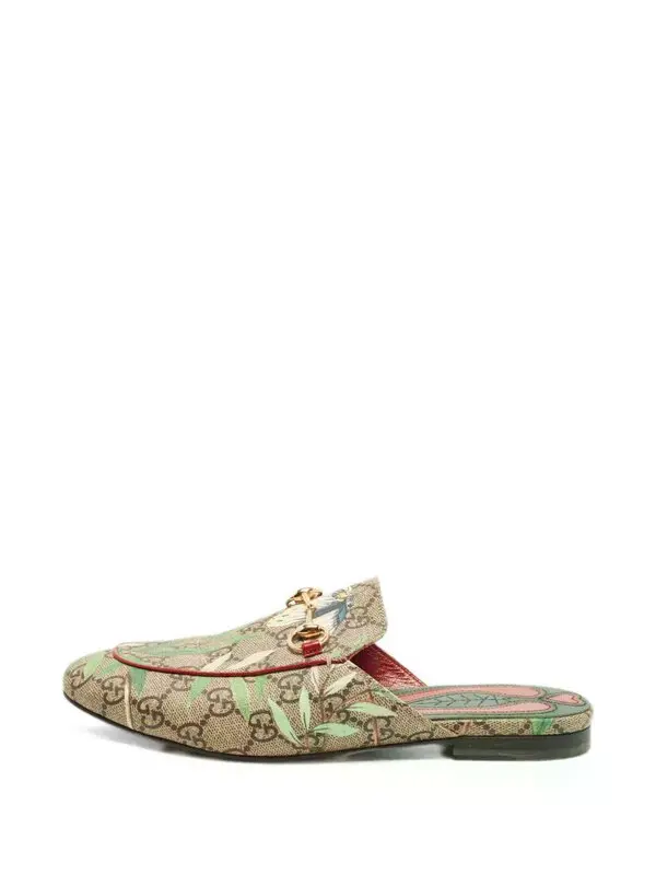 Gucci Princetown Horsebit Detail Mules - Neutrals