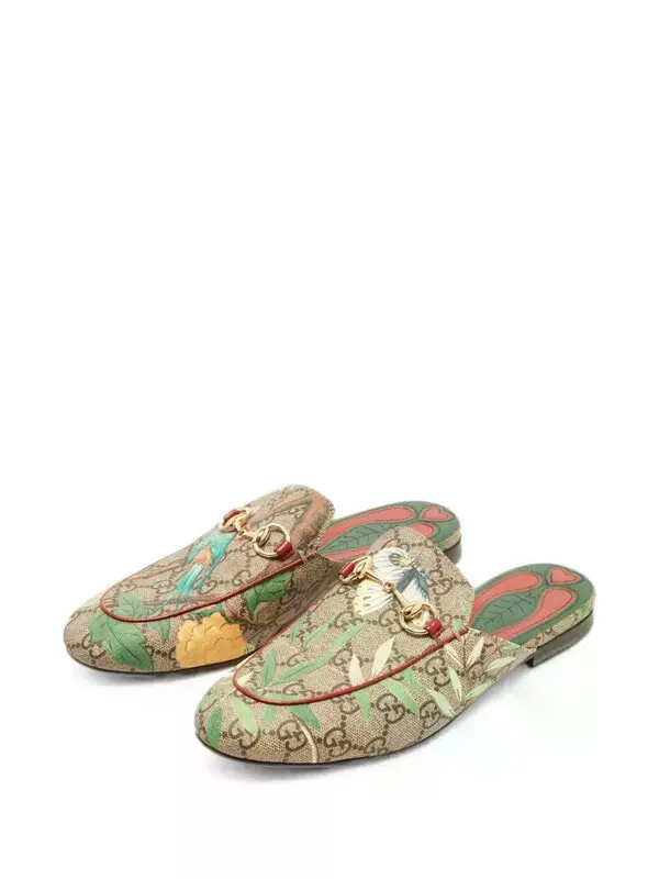 Gucci Princetown Horsebit Detail Mules - Neutrals