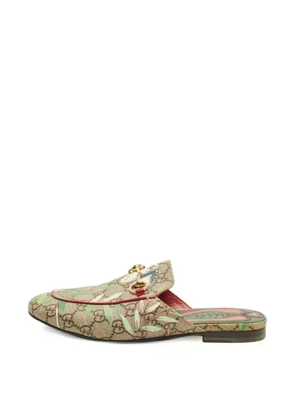 Gucci Princetown Horsebit Detail Mules - Neutrals