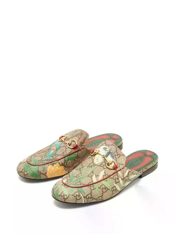 Gucci Princetown Horsebit Detail Mules - Neutrals