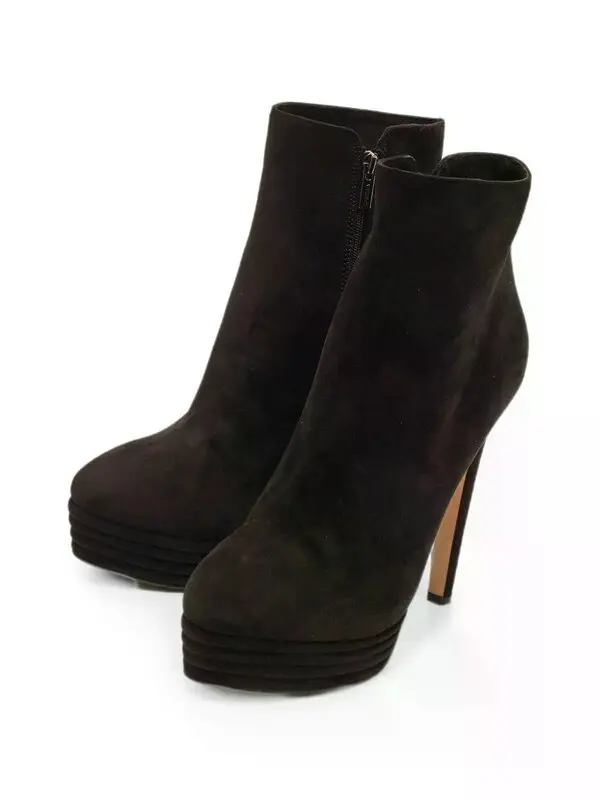LE SILLA Suede Platform Ankle Boots
