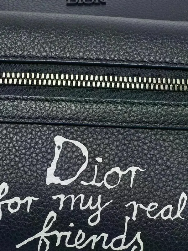 Dior X Hylton Nel 2024 Rider Logo-print Messenger Bag - Blue
