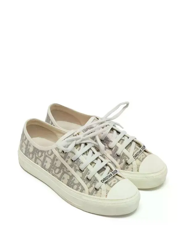 Dior Oblique Walk'n' Low Top Sneakers - Neutrals