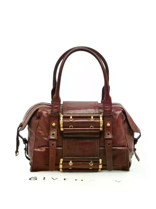 Givenchy Buckle-detail Flap Tote Bag - Brown