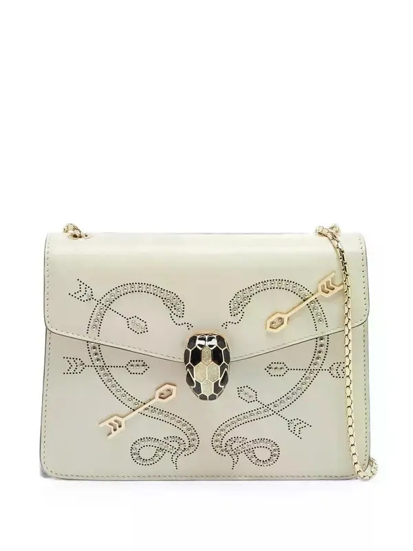 BVLGARI Small Pop Heart Serpenti Forever Leather Shoulder Bag