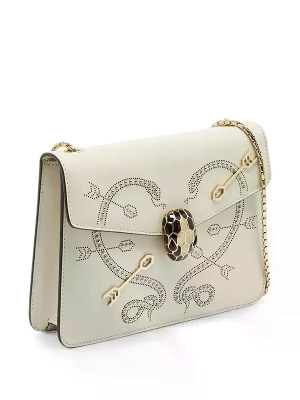 BVLGARI Small Pop Heart Serpenti Forever Leather Shoulder Bag