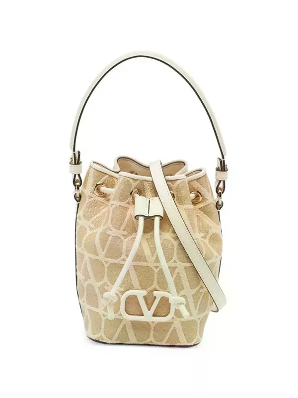 Valentino Garavani Vlogo Iconographe Bucket Bag - Neutrals