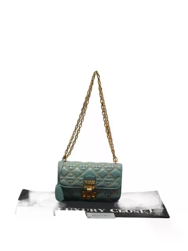 Dior 2016 Dioraddict Cannage Stud-embellished Shoulder Bag
