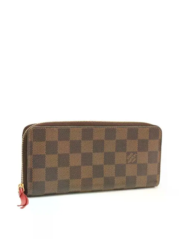 LOUIS VUITTON Clemence Damier Ebene Wallet - Brown