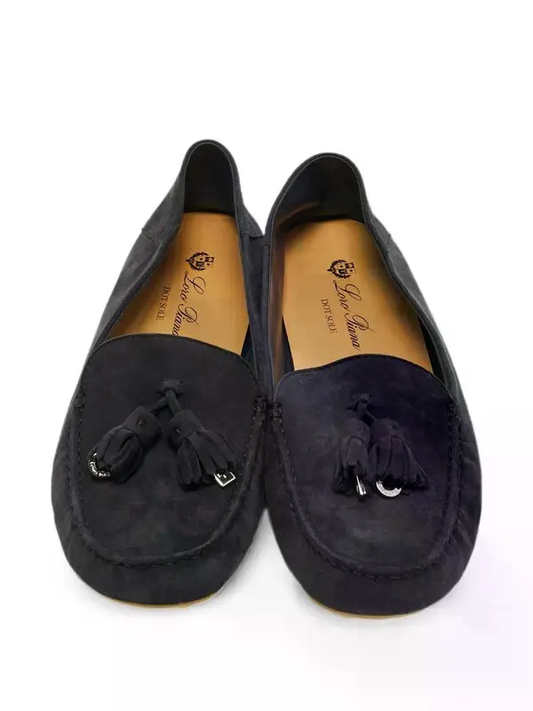 Loro Piana Dot Sole Walk Tassel Loafers