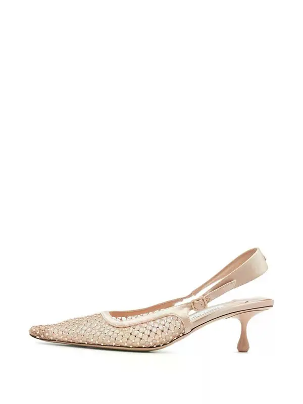 JIMMY CHOO Embellished Slingback Pumps - Pink