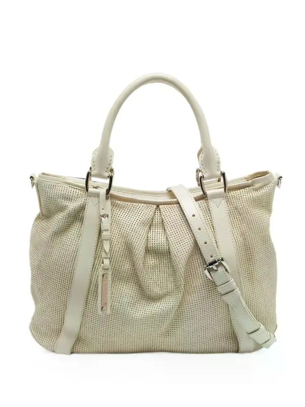 Burberry Ashbury Knight Satchel Bag - White