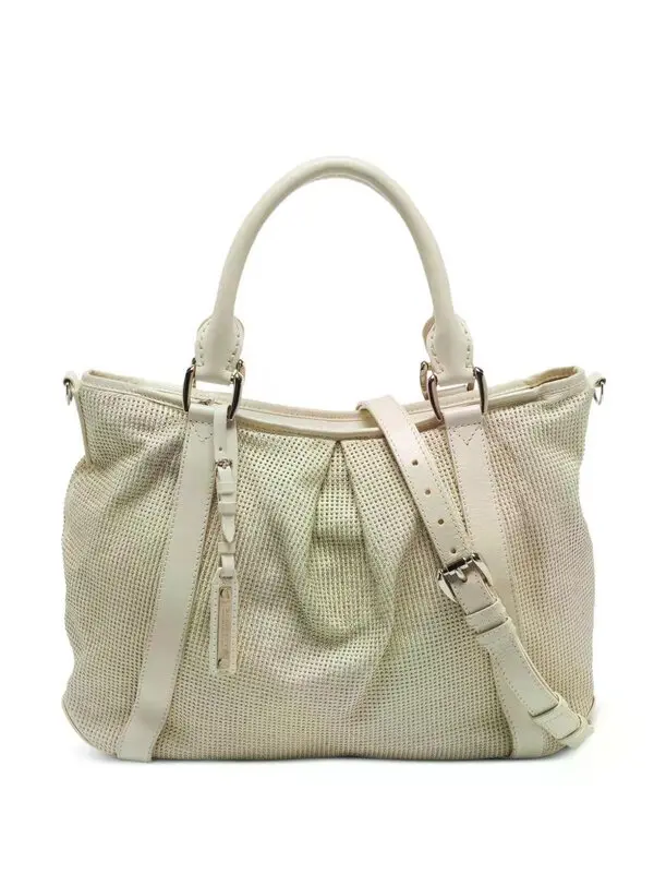 Burberry Ashbury Knight Satchel Bag - White