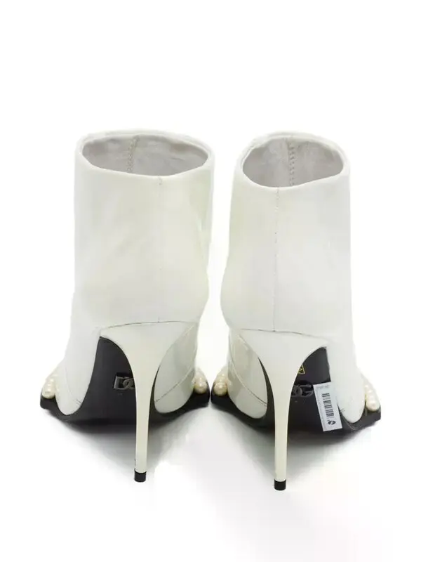 Dolce & Gabbana Dardinale Pearl-embellished Ankle Boots