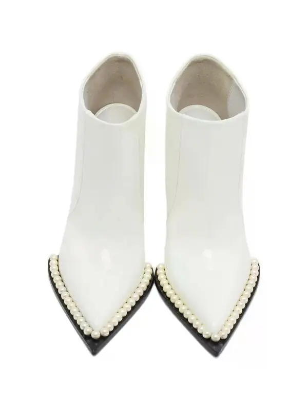 Dolce & Gabbana Dardinale Pearl-embellished Ankle Boots
