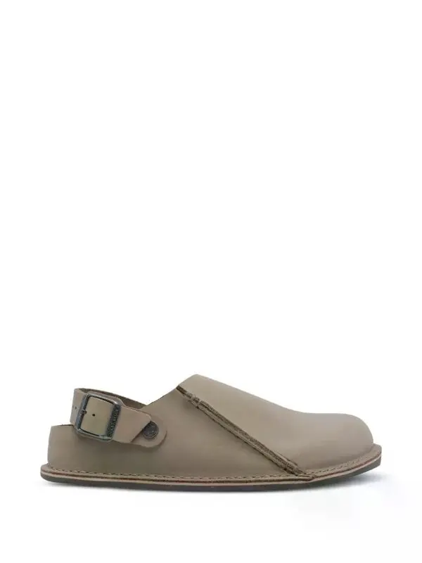 BIRKENSTOCK Lutry Premium Oiled Leather Mules - Neutrals