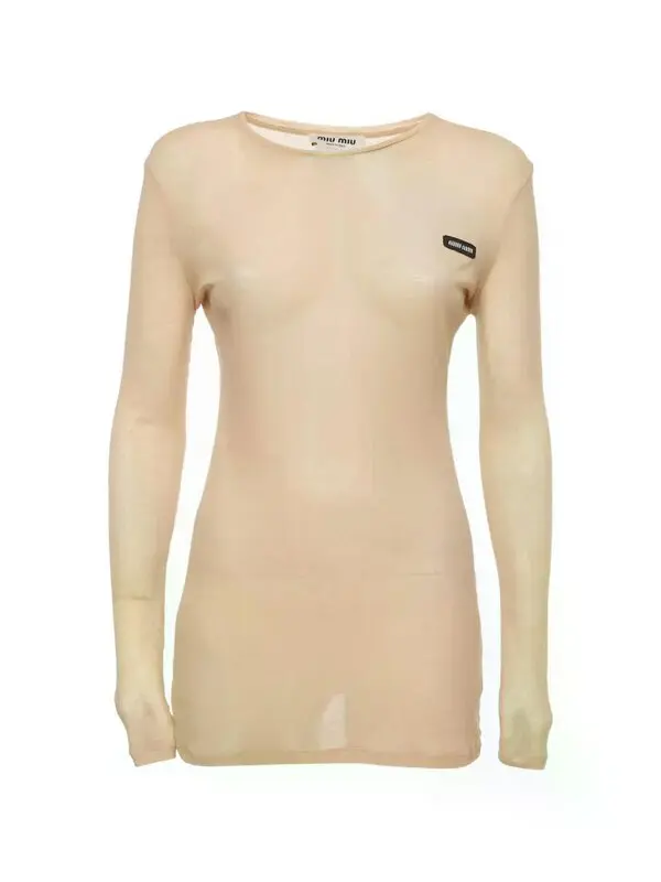 Miu Miu Long-sleeve Jersey T-shirt