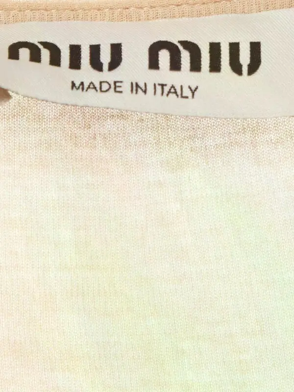 Miu Miu Long-sleeve Jersey T-shirt