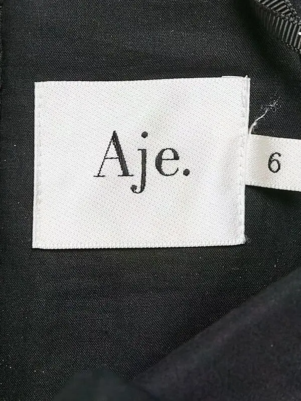 Aje Cotton Puff Sleeve Bow Midi Dress