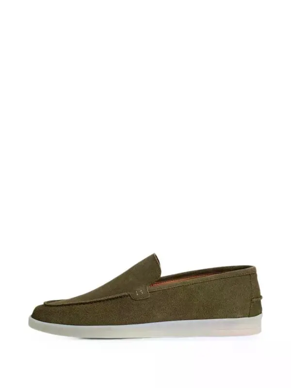 HACKETT LONDON Martins Hand-stitched Suede Loafers