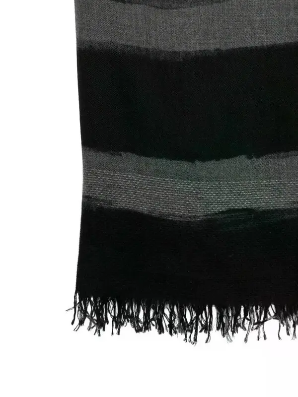 Faliero Sarti Striped Frayed Scarf