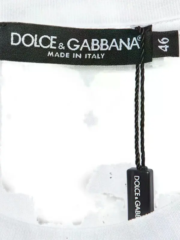 Dolce & Gabbana Dg Logo Embellished T-shirt