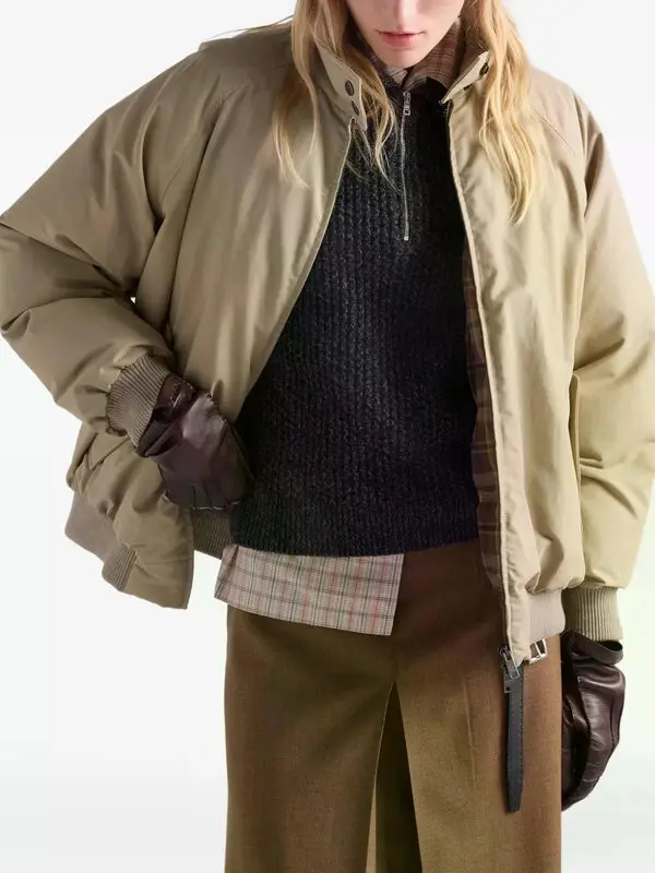 Prada Technical Poplin Down Jacket