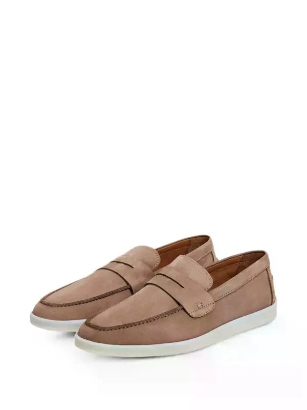 HACKETT LONDON Nubuck Saddle Slip-on Sneakers