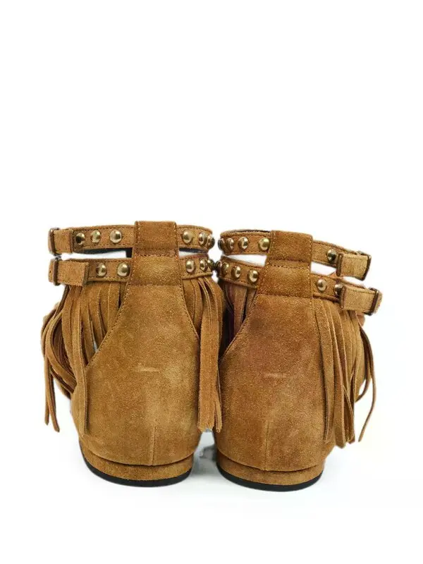 Saint Laurent Fringed Studded Sandals