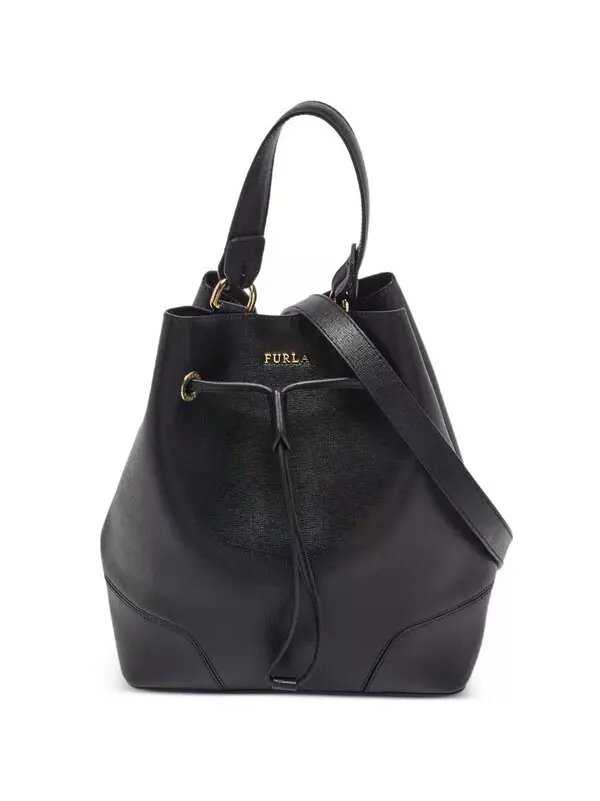 Furla Stacy Drawstring Bucket Bag - Black