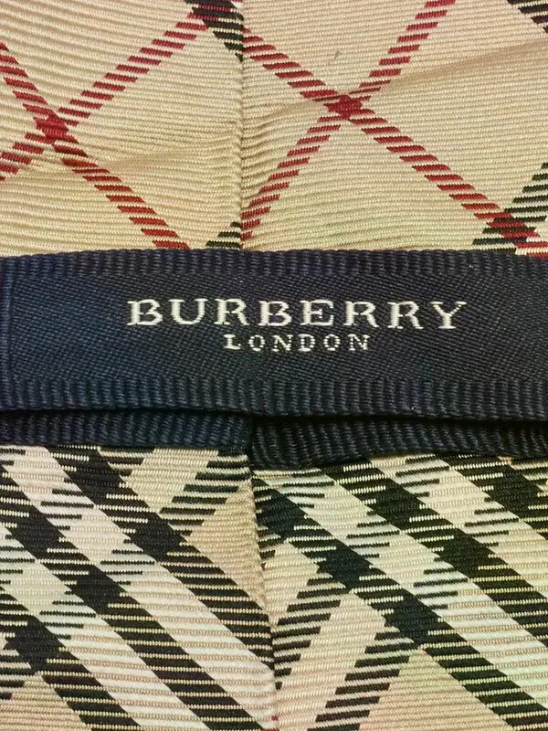 Burberry Check Patterned Silk Tie - Neutrals