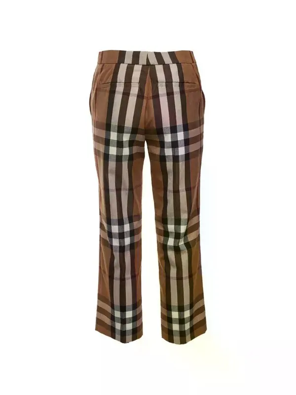 Burberry Giant Checked Straight Leg Trousers